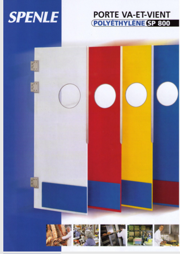 Polyethylene double-swing door - SP800 - Spenle